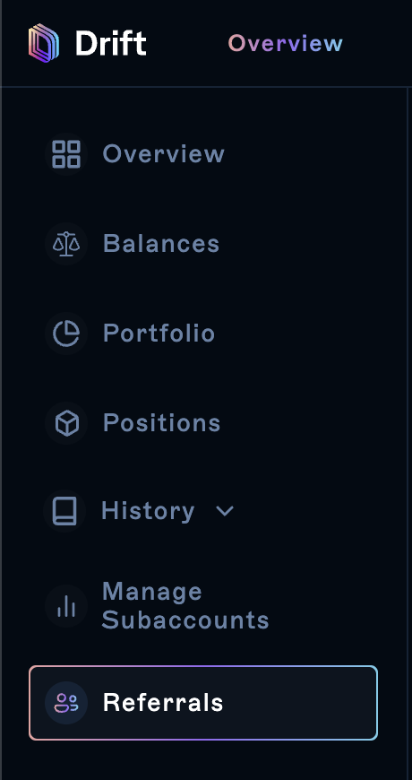 Referral Links | Drift Protocol